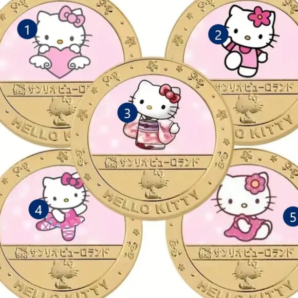 Sanrio | Accessories | Sanrio Hello Kitty Gold Tone Coin You Choose ...